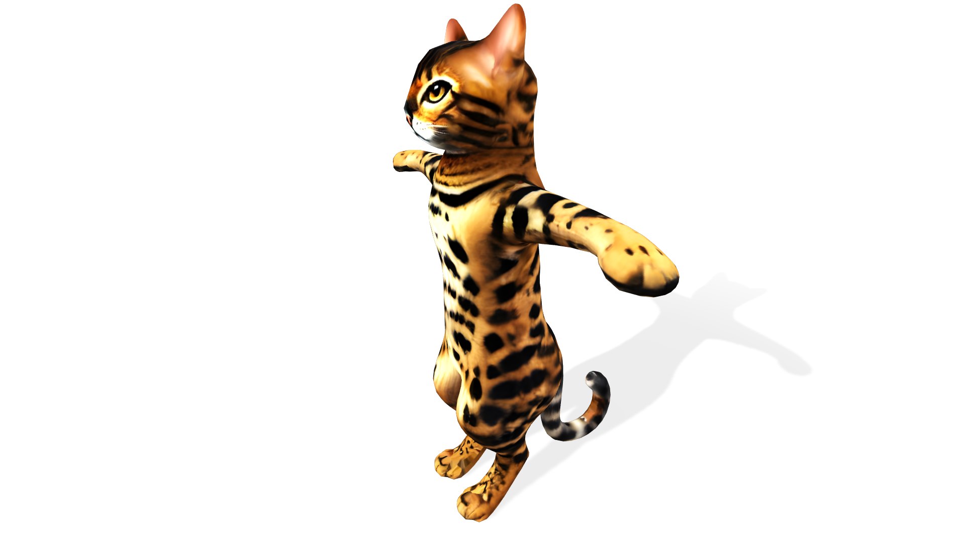3D Model Savannah Spirit The Bengal Cat - TurboSquid 2296757