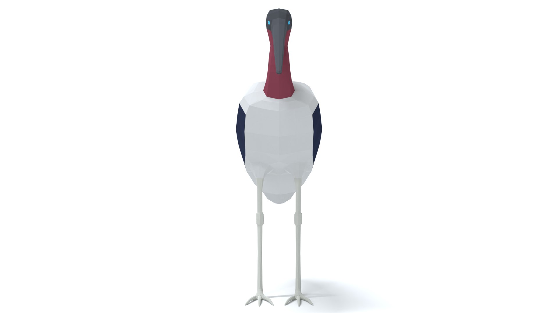 3D Low Poly Cartoon Marabou Stork Model - TurboSquid 1845987