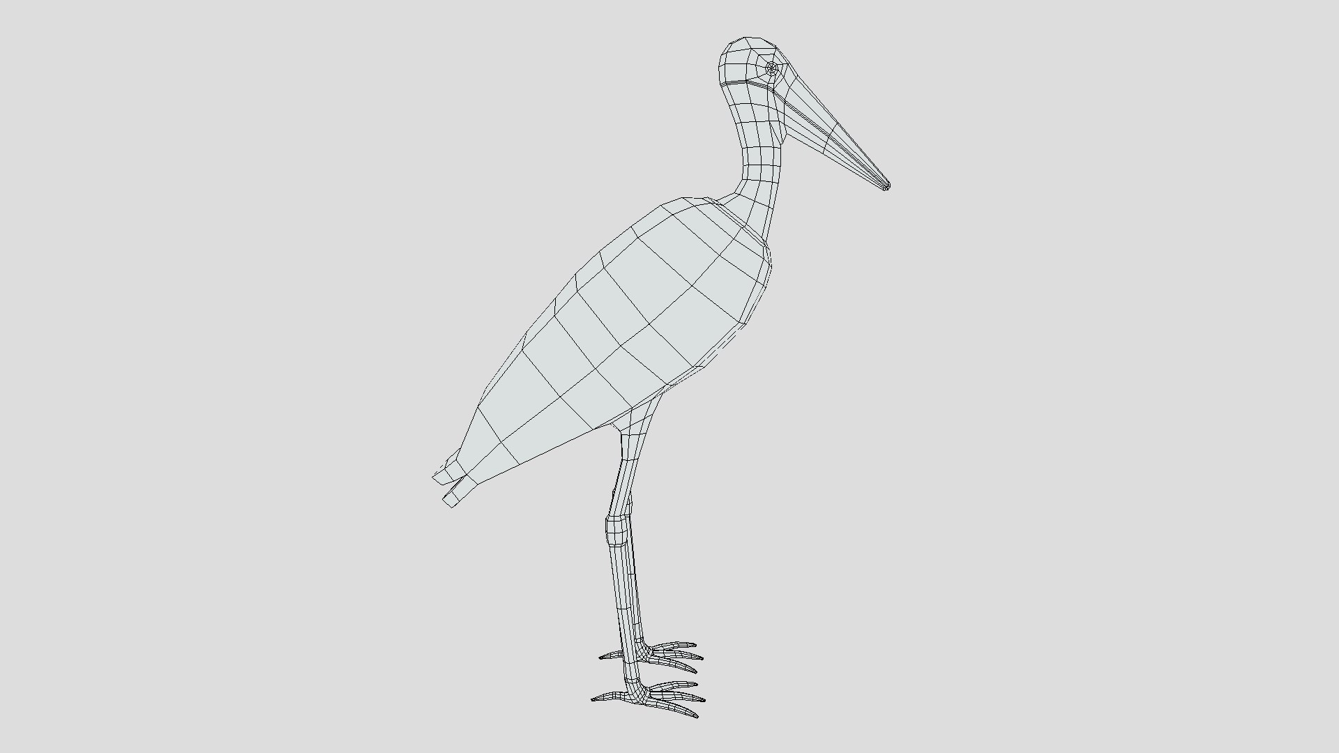 3D Low Poly Cartoon Marabou Stork Model - TurboSquid 1845987