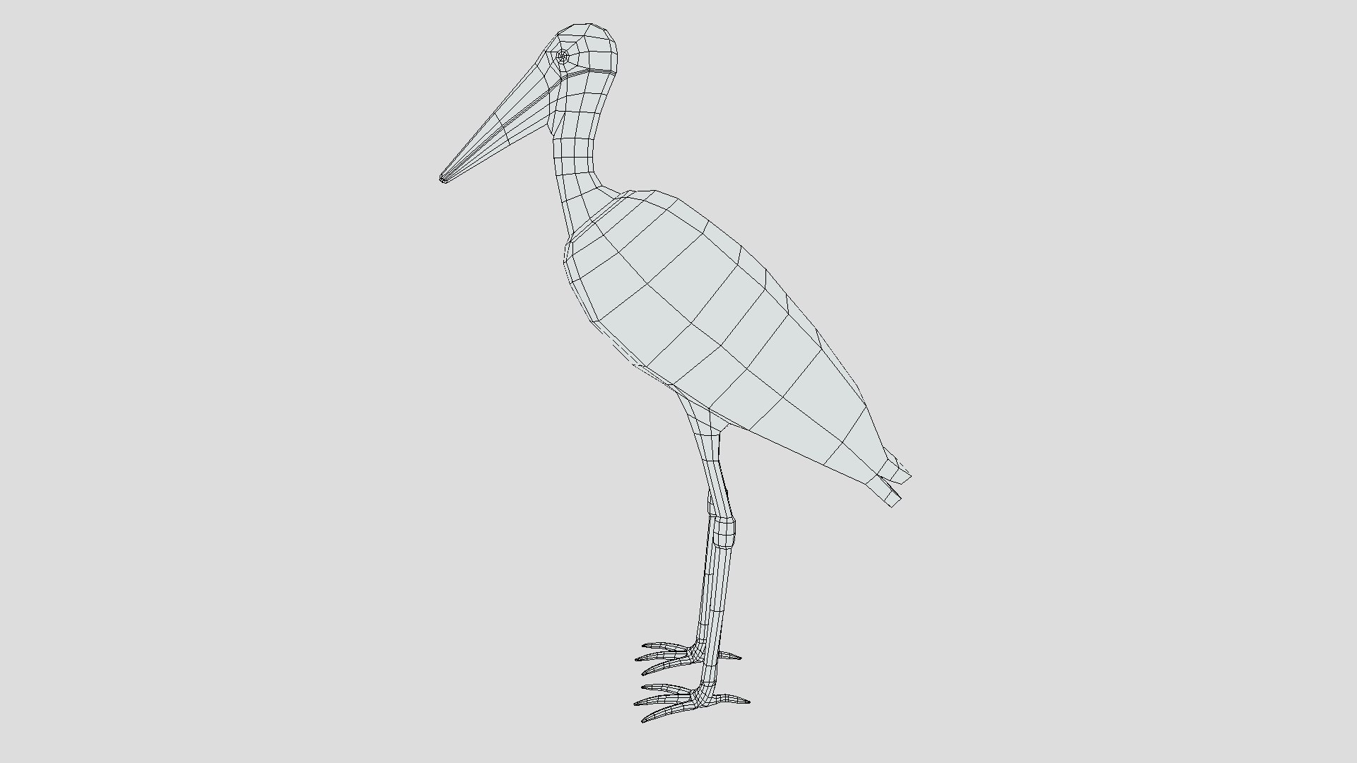 3D Low Poly Cartoon Marabou Stork Model - TurboSquid 1845987