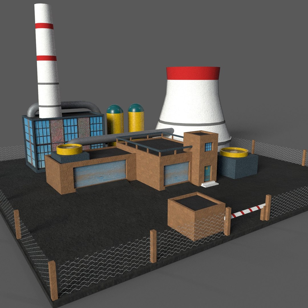 Power Plant Model - TurboSquid 1234768
