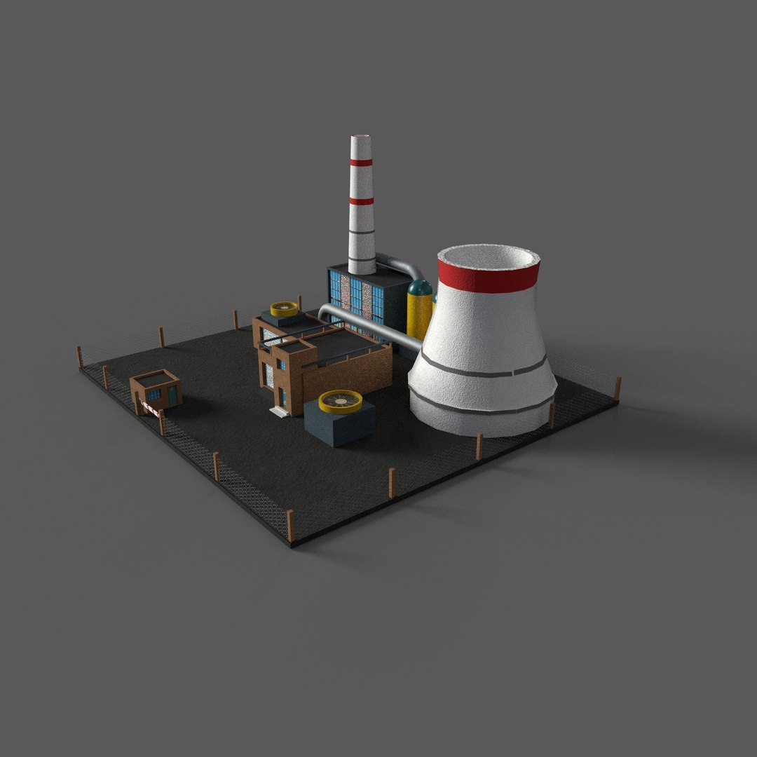 Power Plant Model - TurboSquid 1234768