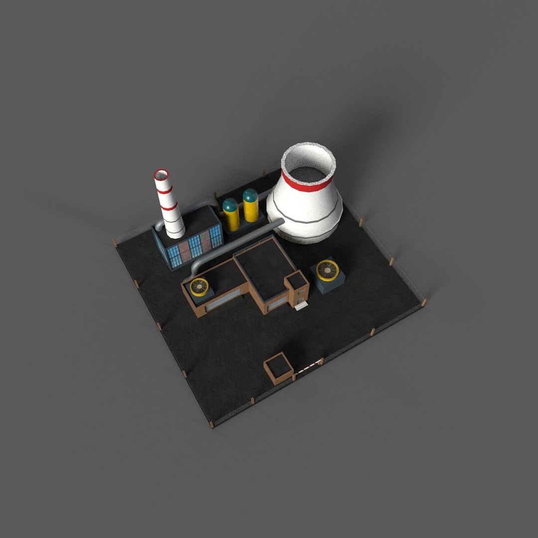 Power Plant Model - TurboSquid 1234768