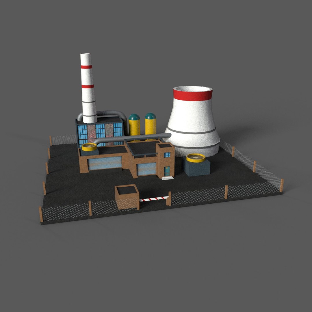 Power Plant Model - TurboSquid 1234768