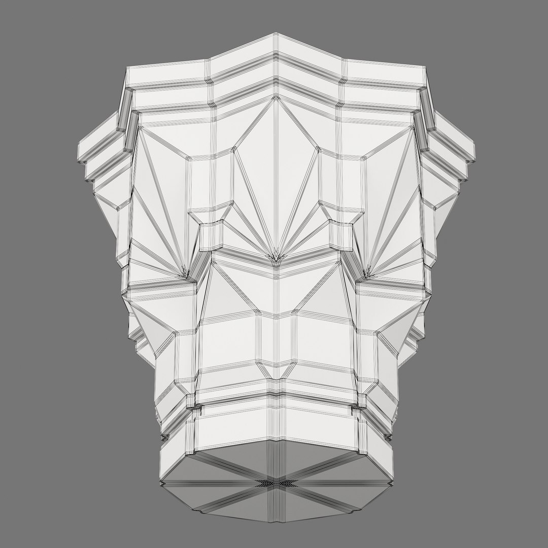 3D Islamic Column Capital - TurboSquid 1983784