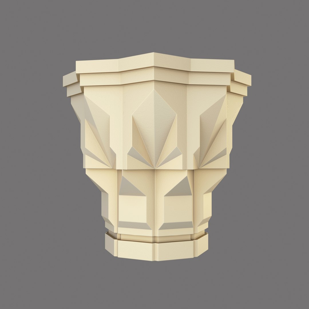 3D Islamic Column Capital - TurboSquid 1983784