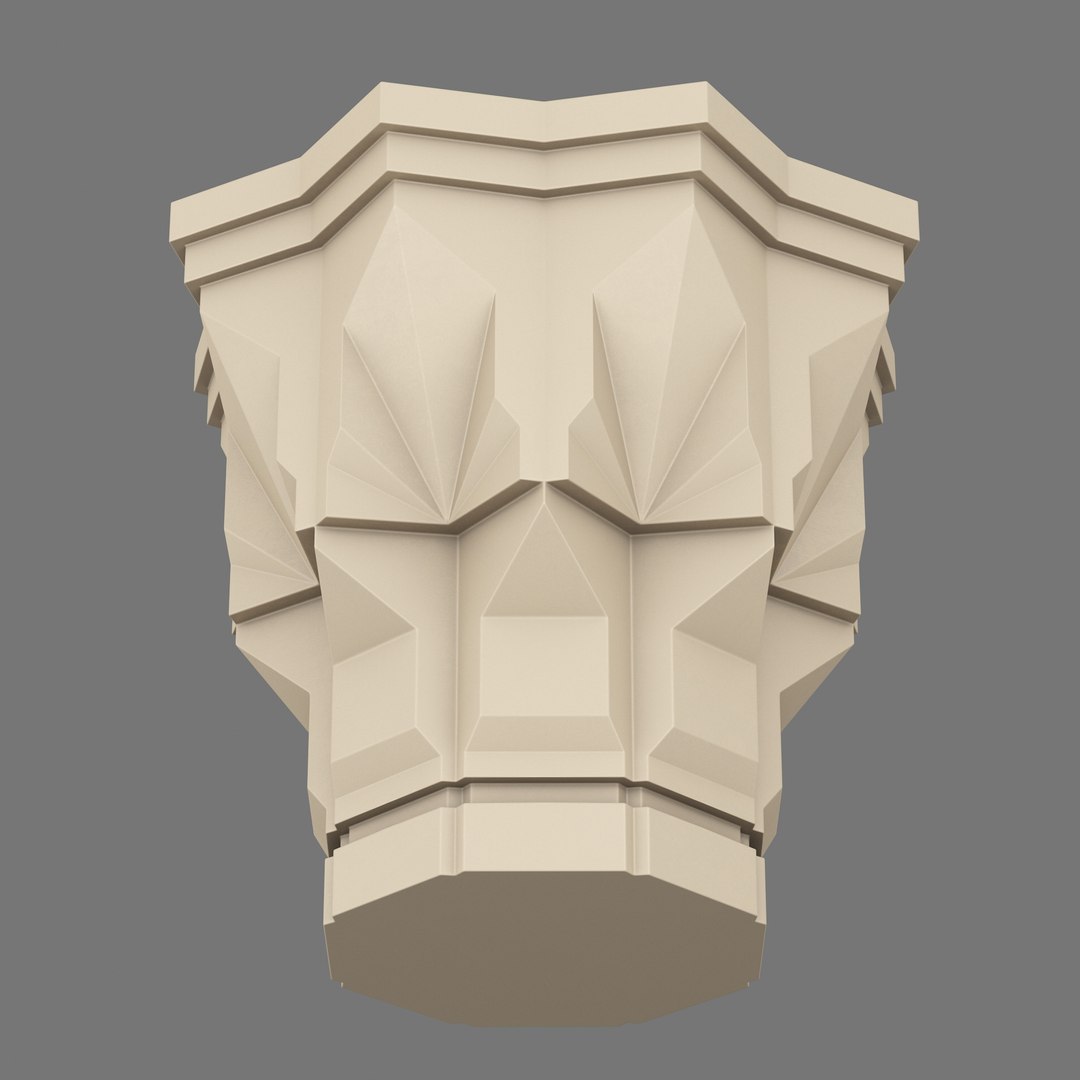 3D Islamic Column Capital - TurboSquid 1983784