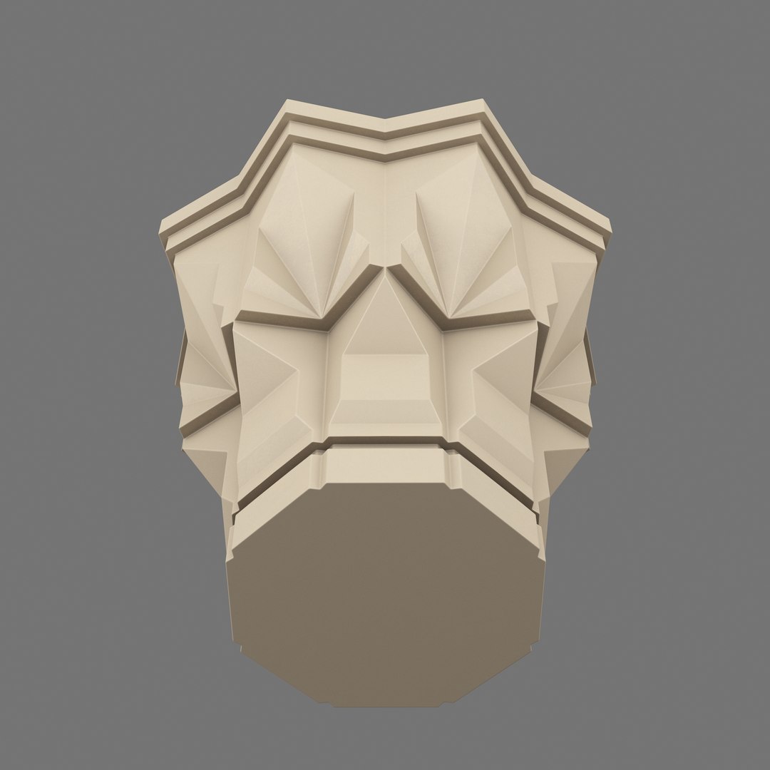 3D Islamic Column Capital - TurboSquid 1983784