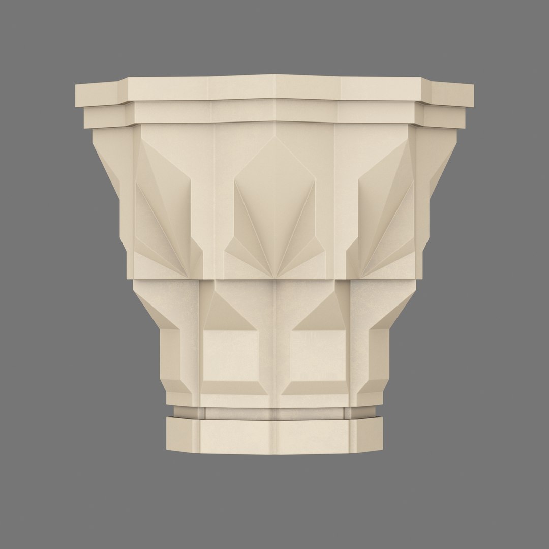 3D Islamic Column Capital - TurboSquid 1983784
