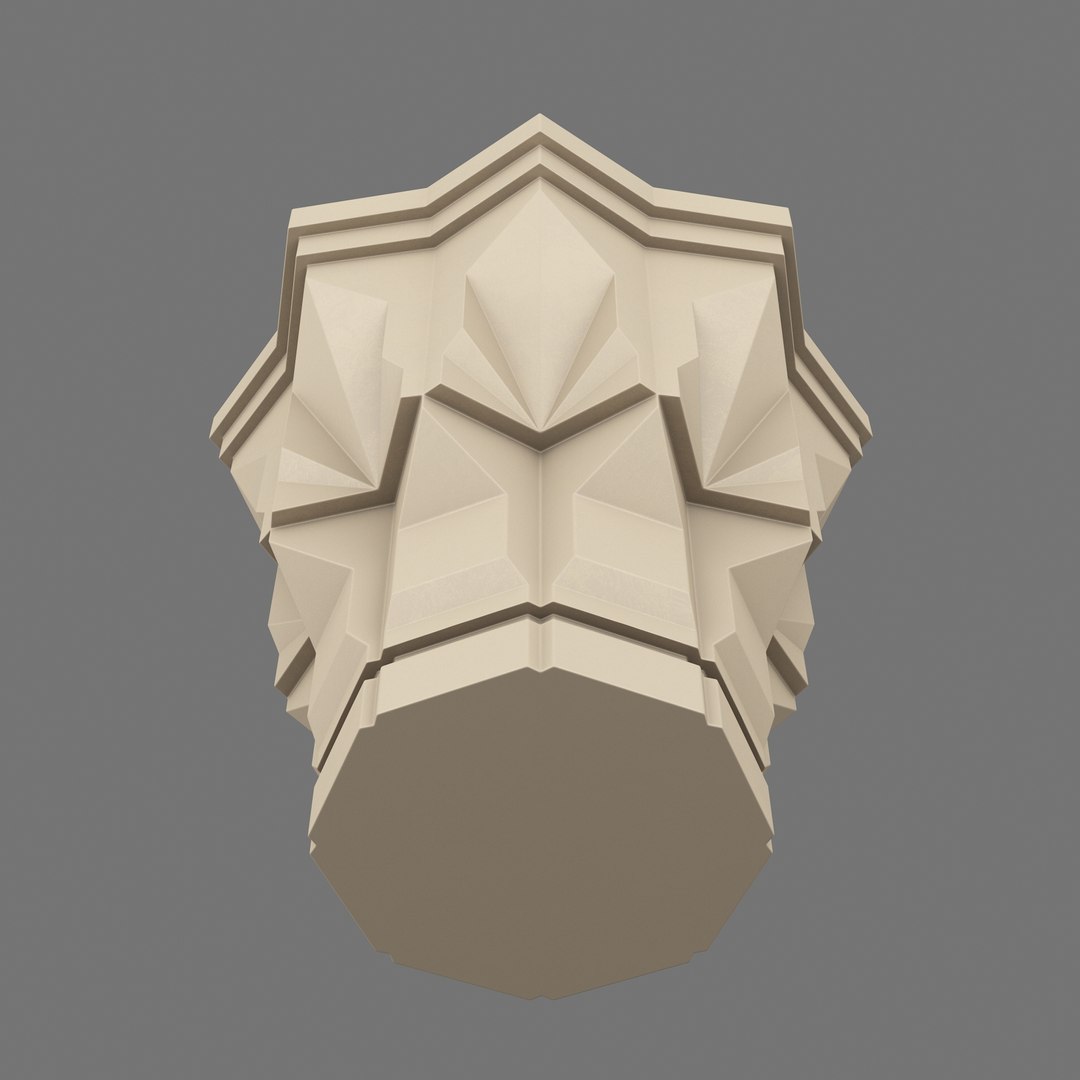 3D Islamic Column Capital - TurboSquid 1983784