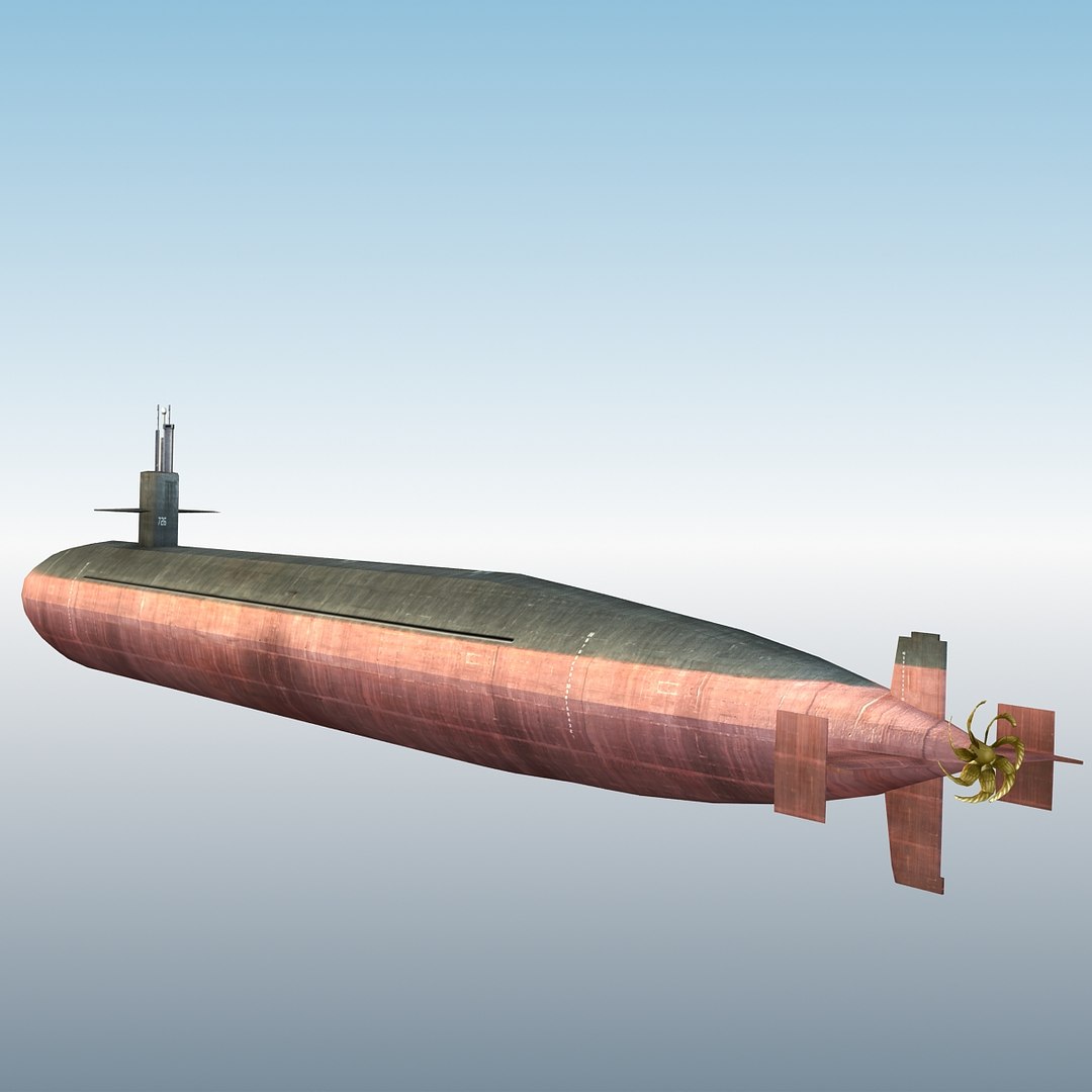 uss ohio ssgn-726 3d model