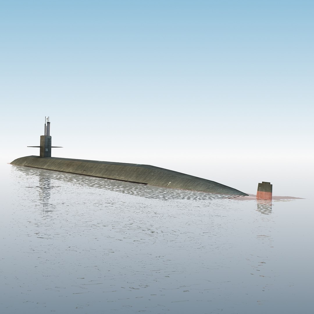 uss ohio ssgn-726 3d model