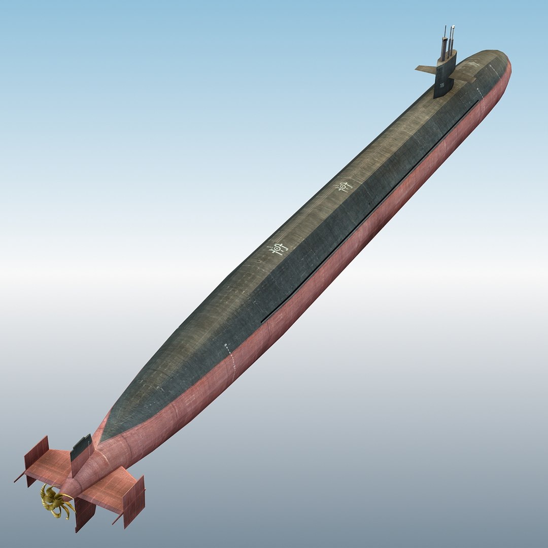 uss ohio ssgn-726 3d model