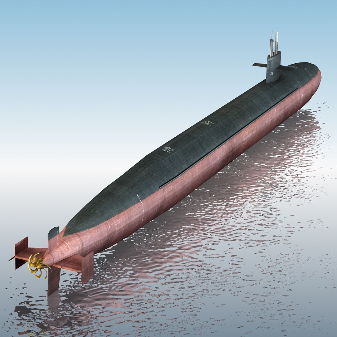 uss ohio ssgn-726 3d model