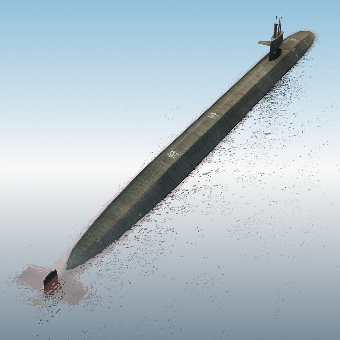 uss ohio ssgn-726 3d model