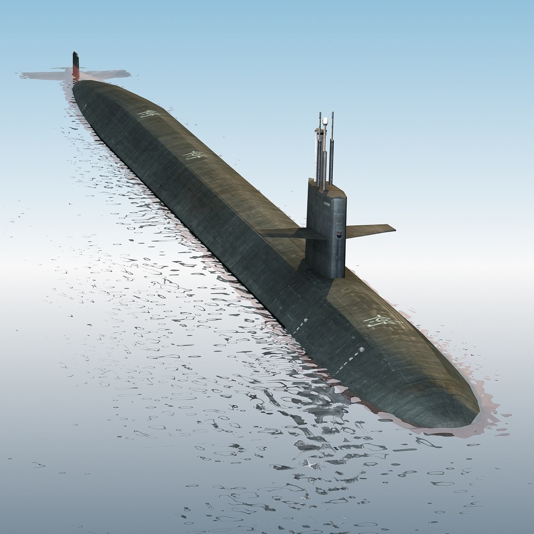 uss ohio ssgn-726 3d model
