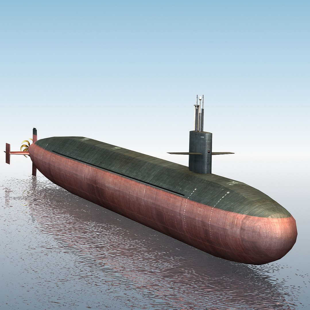 Uss Ohio Ssgn-726 3d Model