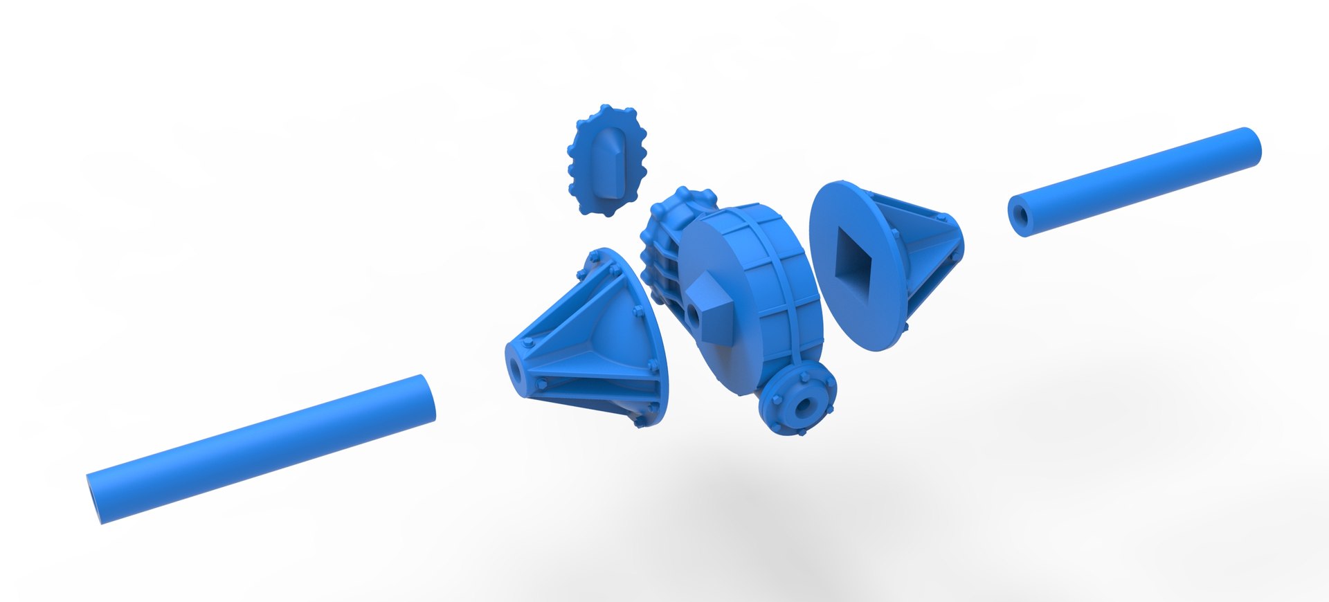 Quick Change Rear End Set Version 1 Scale 1 To 25 3D - TurboSquid 2573383