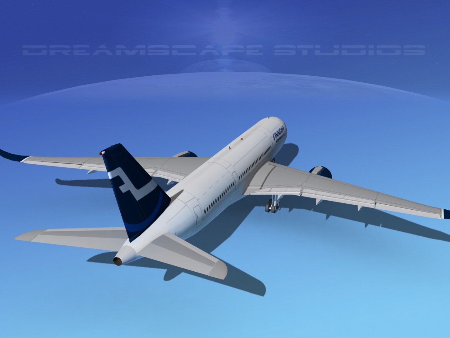 3d Model Of Airbus A350