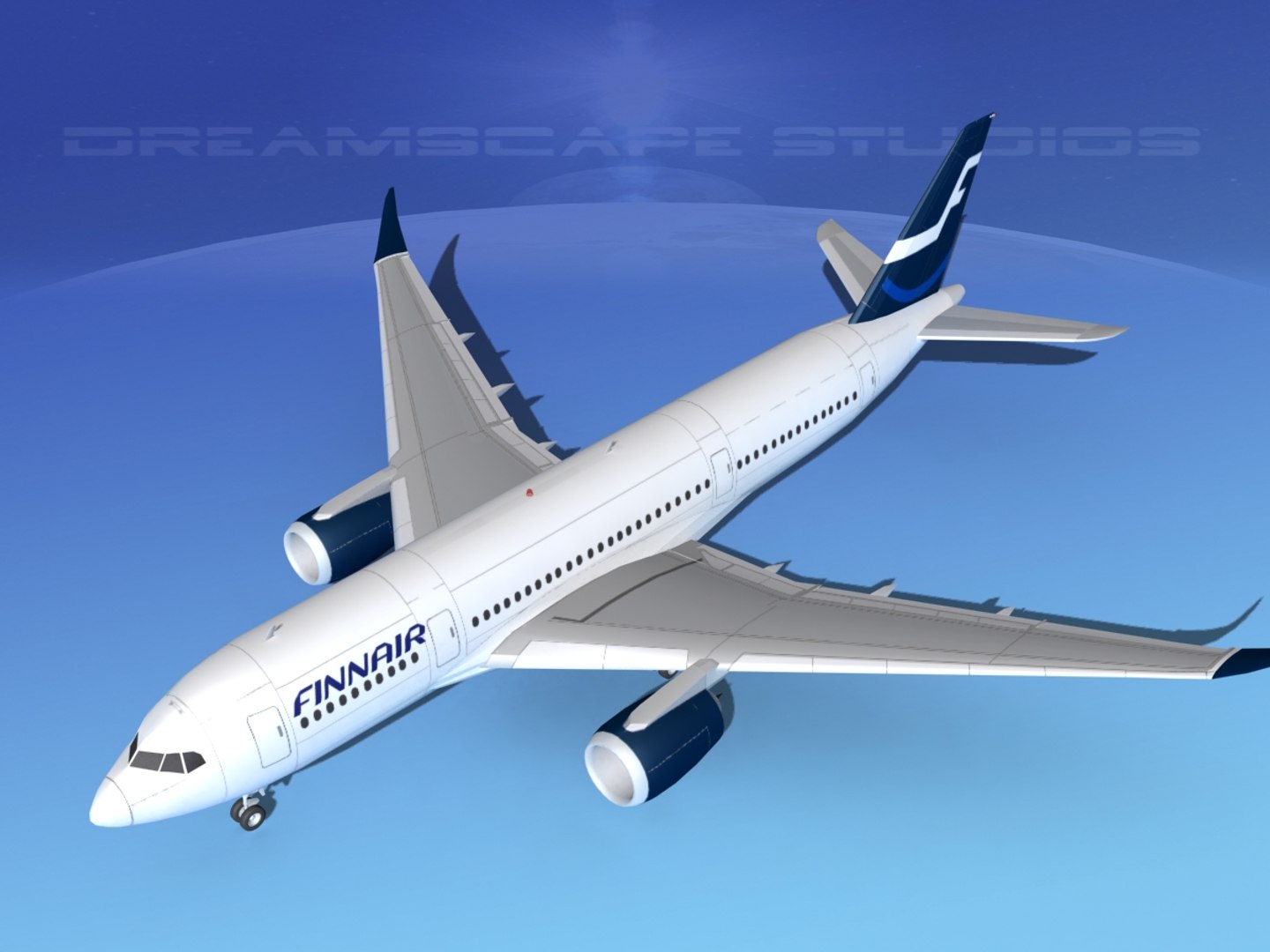 3d Model Of Airbus A350