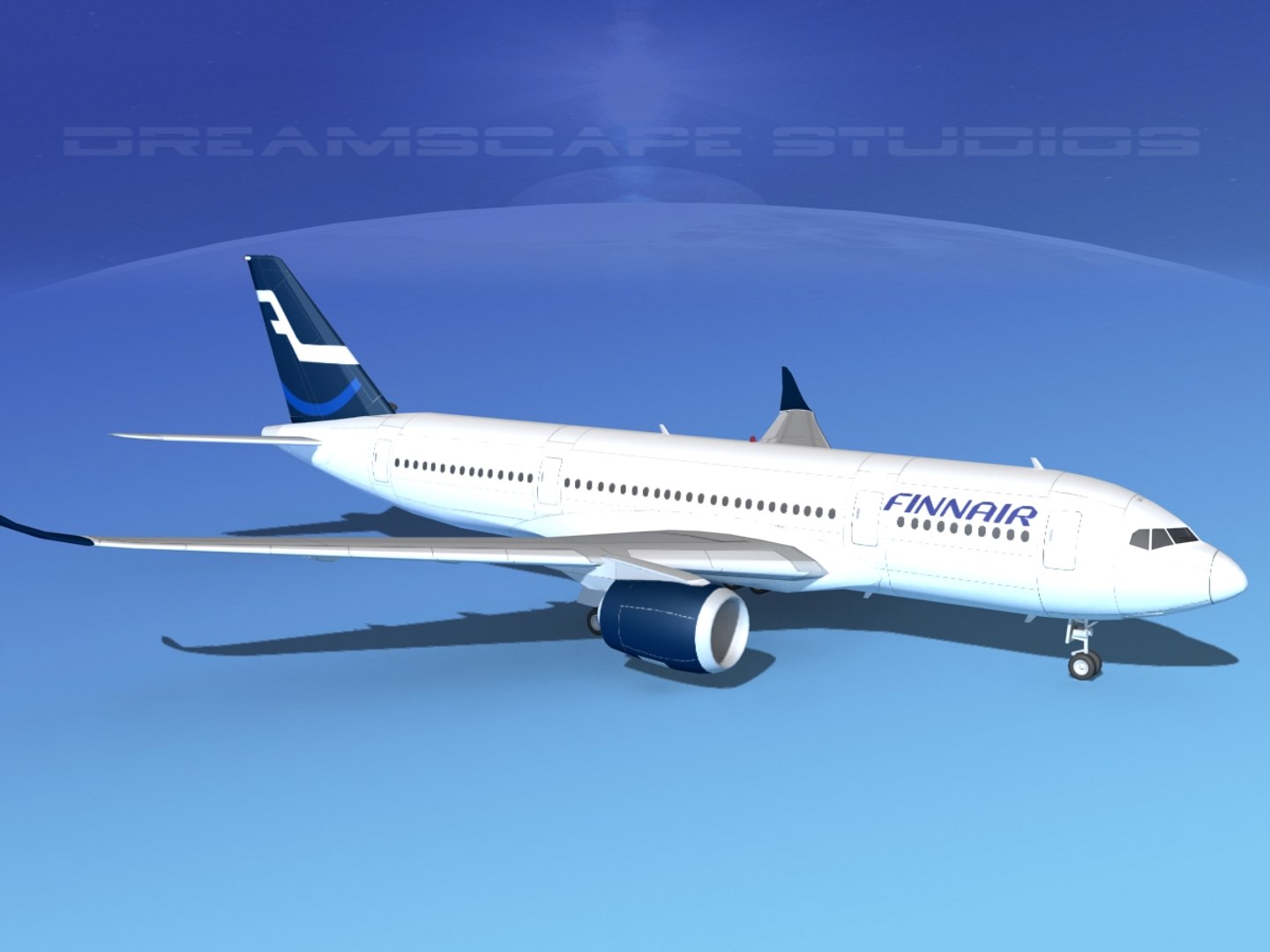 3d Model Of Airbus A350