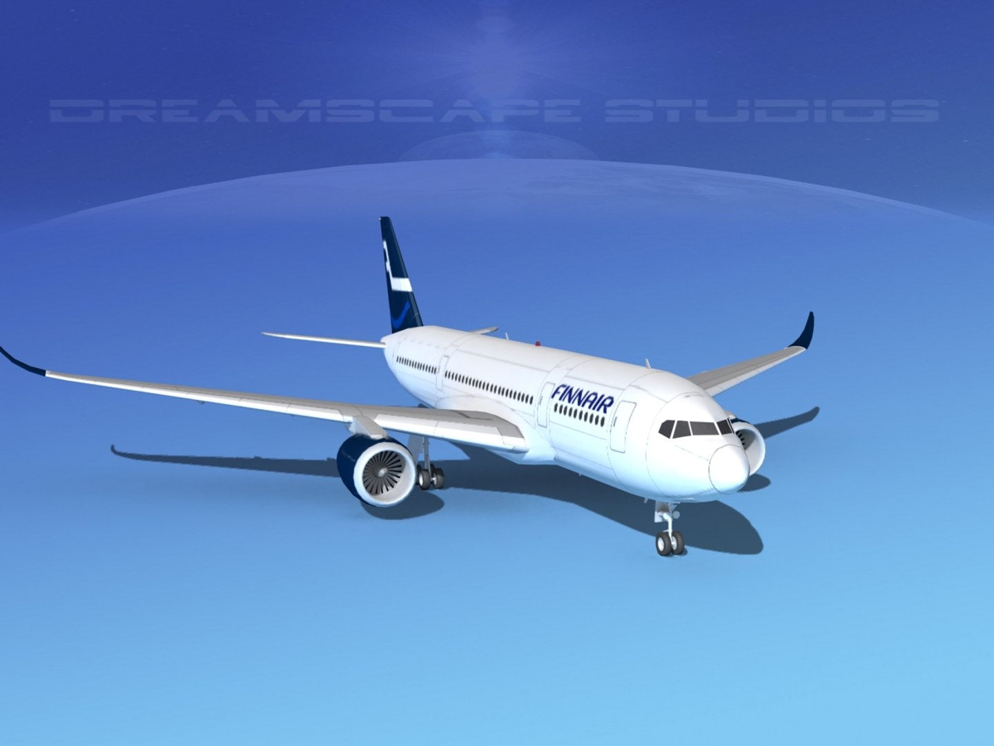 3d Model Of Airbus A350