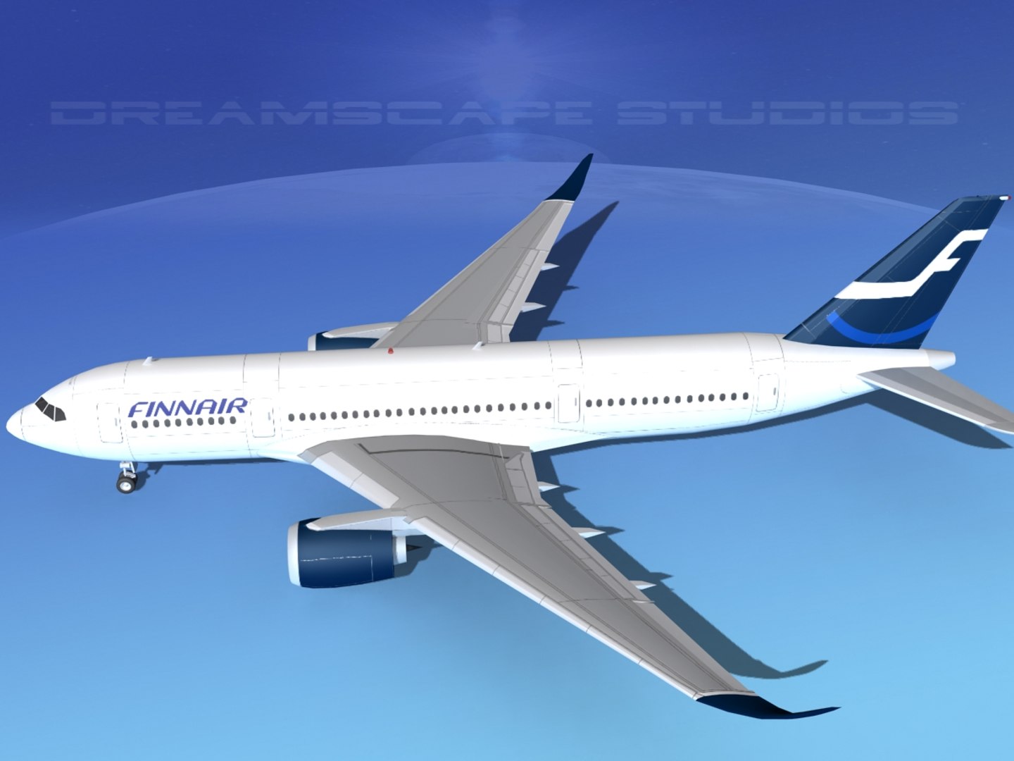 3d Model Of Airbus A350