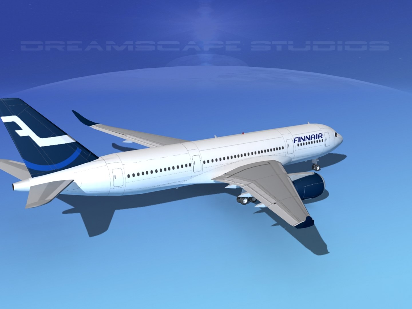 3d Model Of Airbus A350