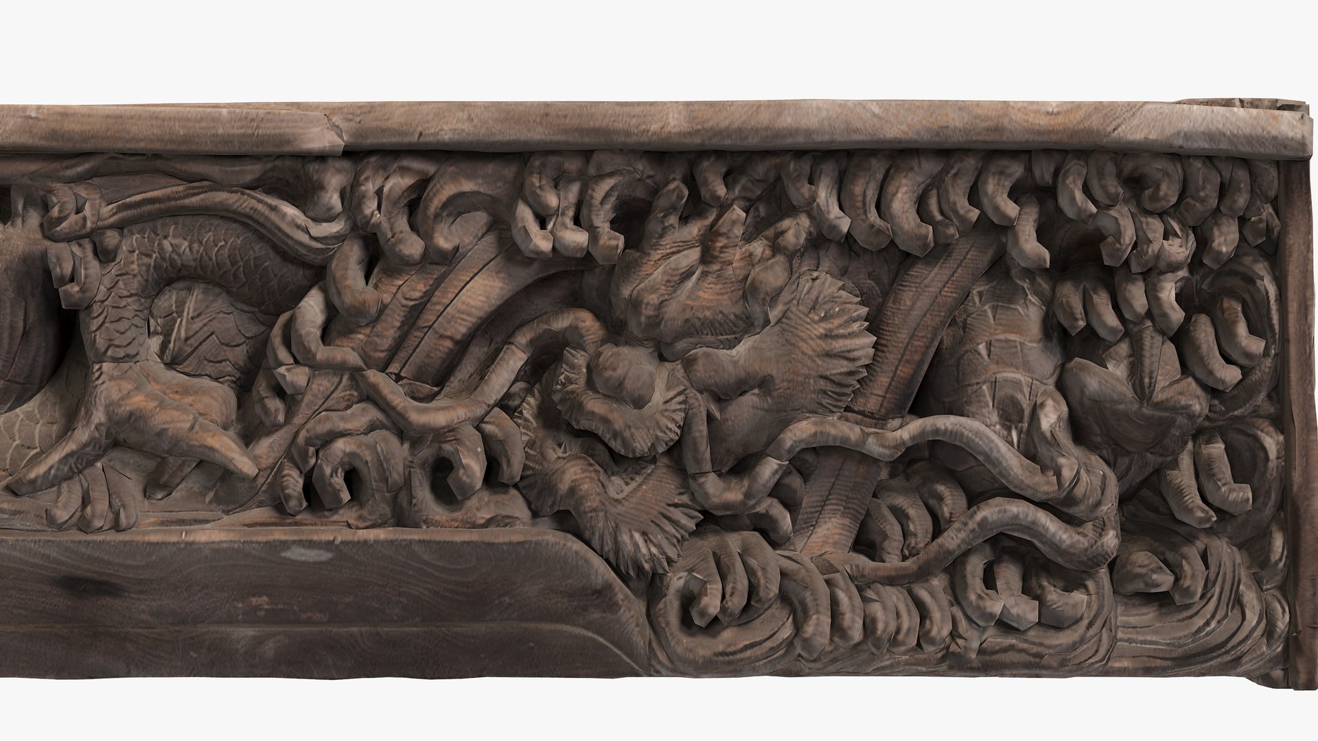 3D Chinese Carving Wood Art - TurboSquid 2047259