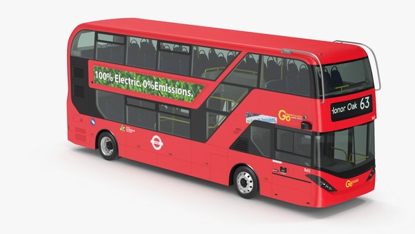 modelo 3d Autobús eléctrico Alexander Dennis BYD 500 Interior sencillo ...