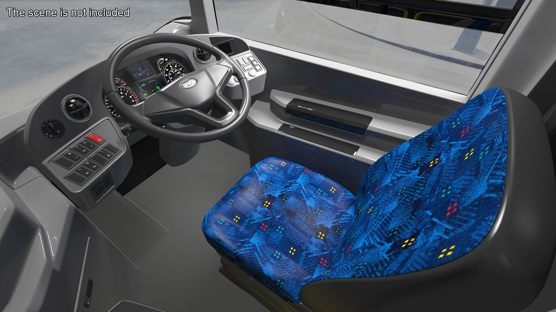 3D Electric Bus Alexander Dennis BYD 500 Simple Interior - TurboSquid ...