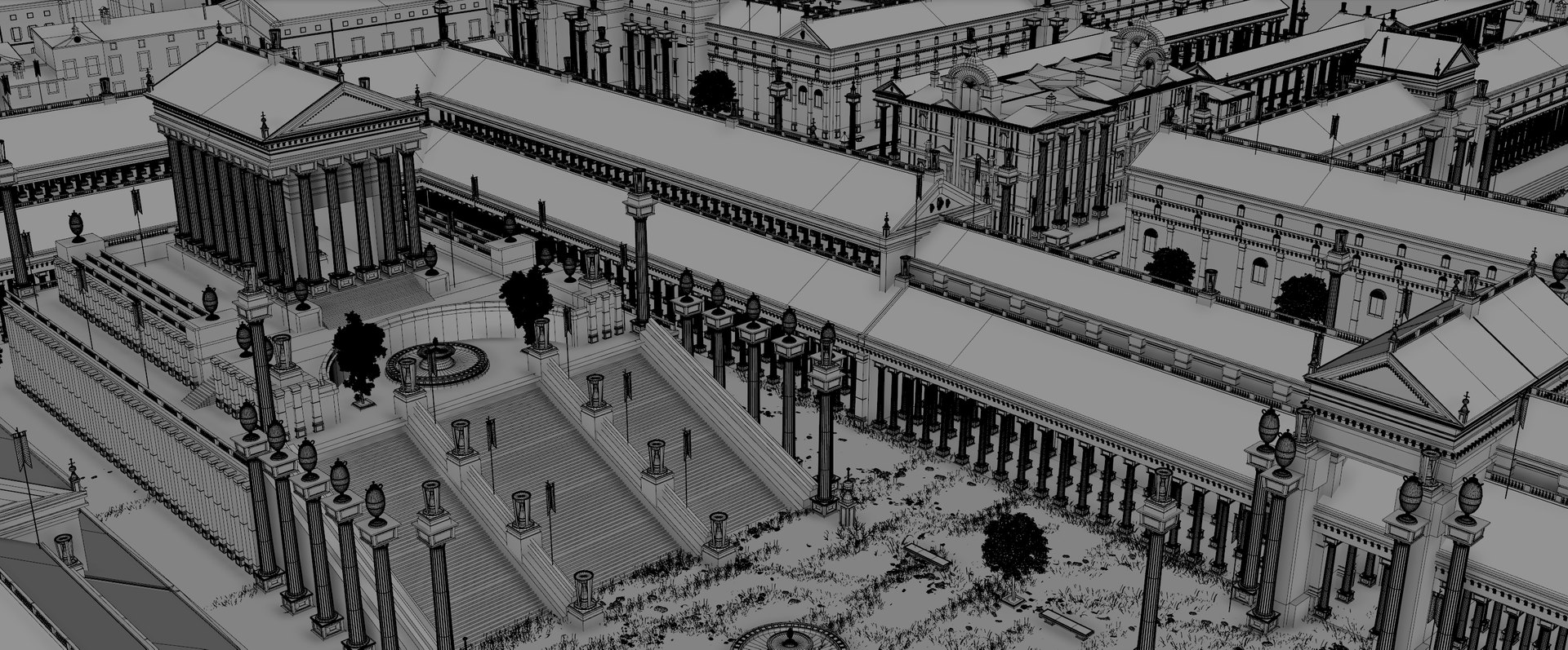 Augusta Emerita Provincial Forum Environment 3D Model - TurboSquid 2272564