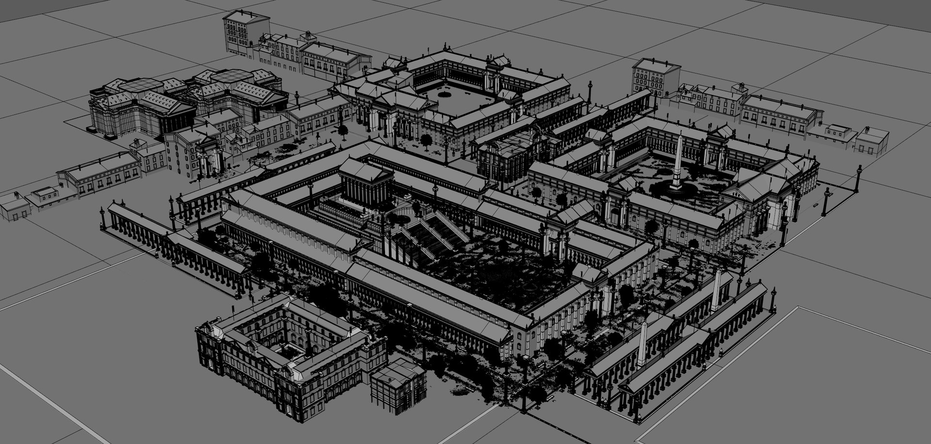 Augusta Emerita Provincial Forum Environment 3D Model - TurboSquid 2272564