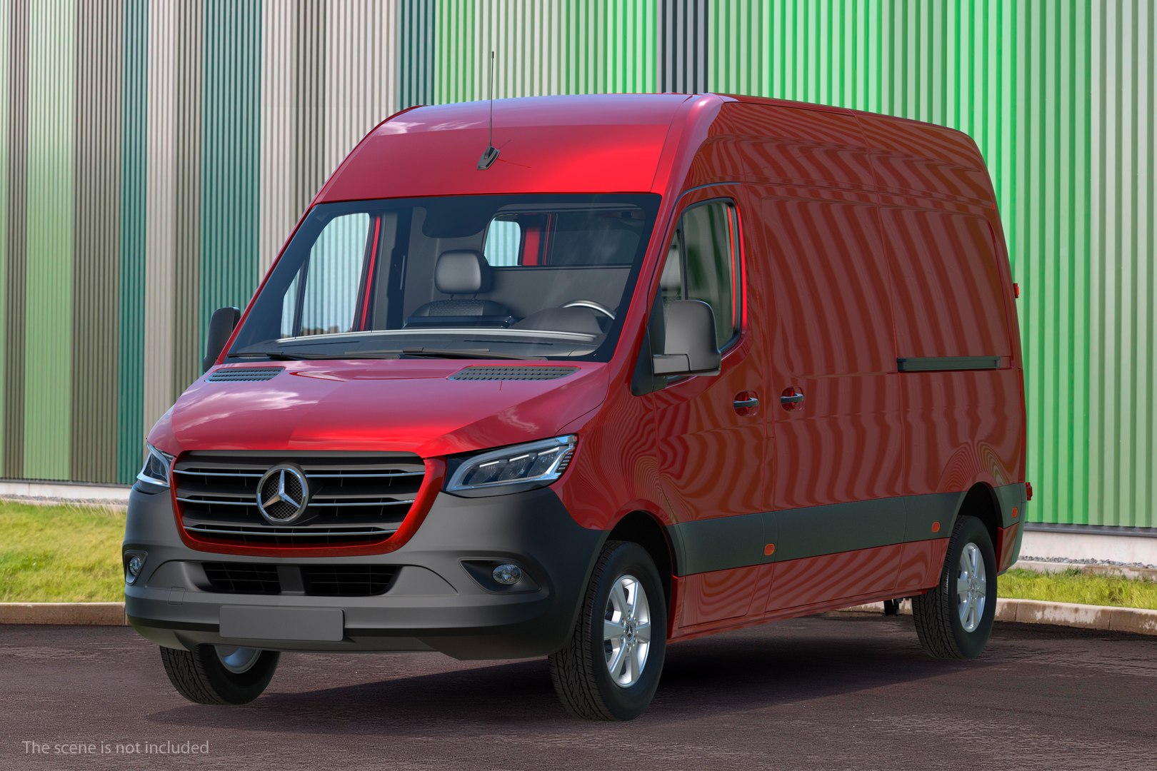 3D Mercedes Sprinter Van 2019 Simple Interior - TurboSquid 1863167