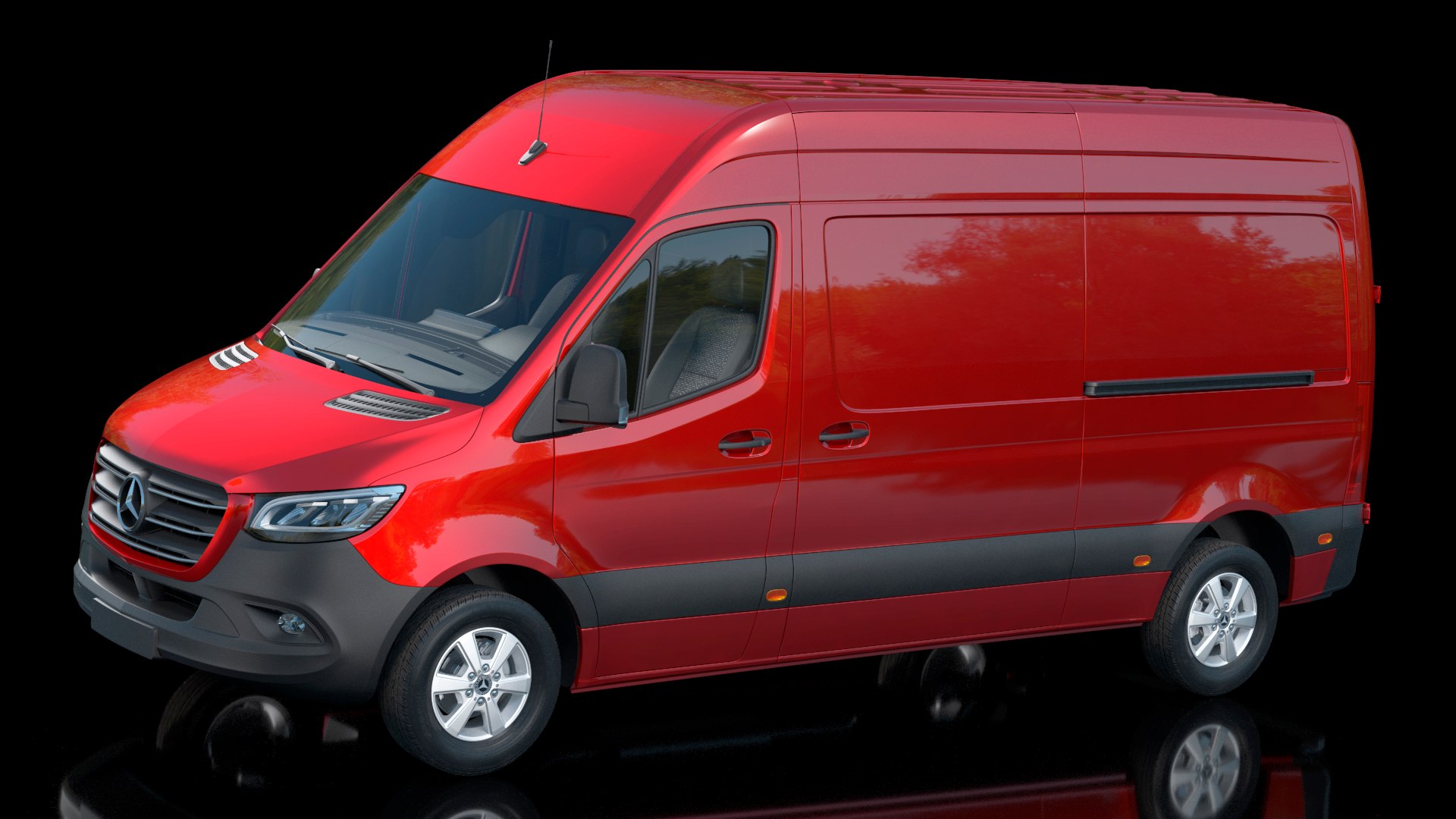 3D Mercedes Sprinter Van 2019 Simple Interior - TurboSquid 1863167