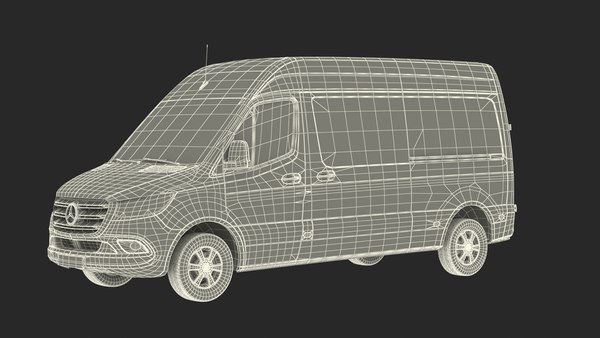 3D Mercedes Sprinter Van 2019 Simple Interior - TurboSquid 1863167