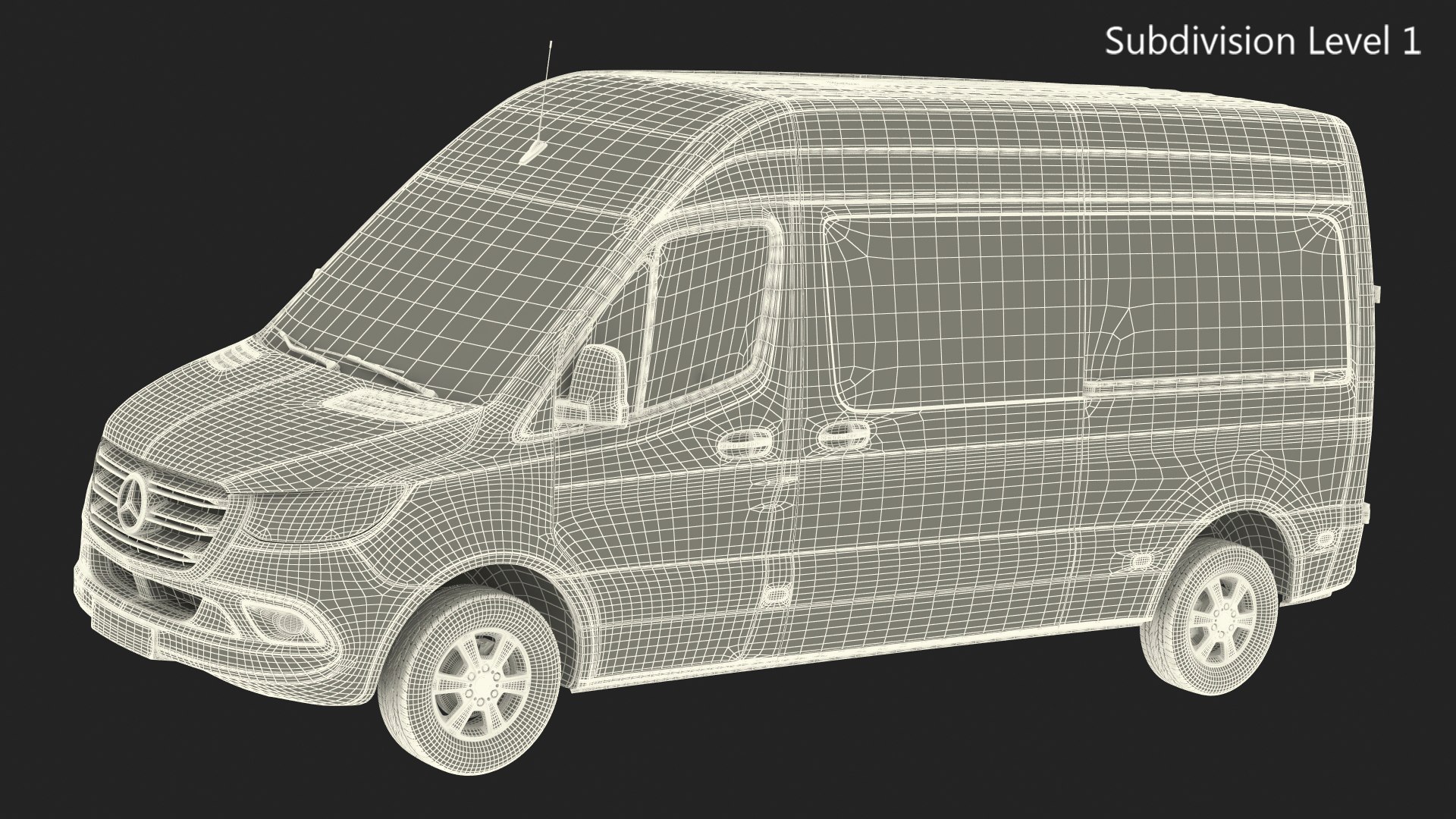 3D Mercedes Sprinter Van 2019 Simple Interior - TurboSquid 1863167