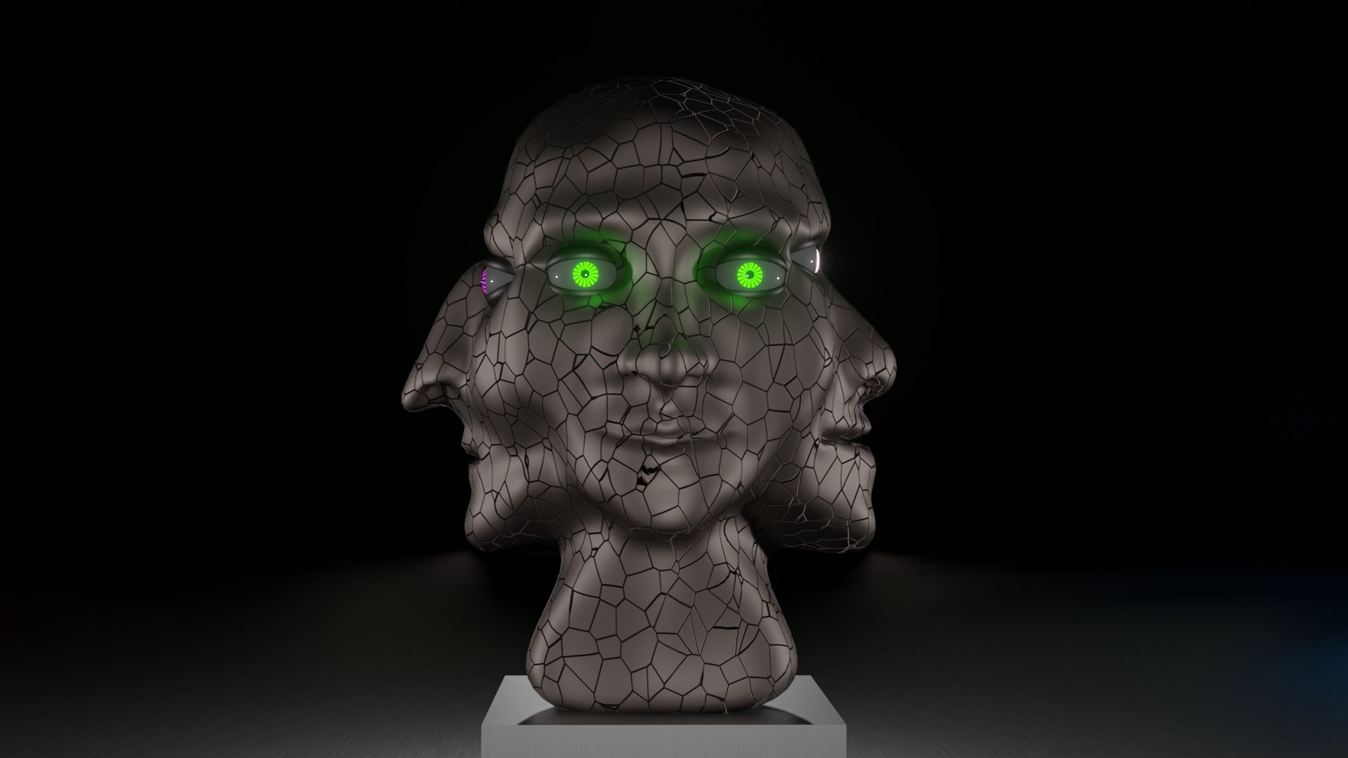 3D model Faces Oracle magic sculpture - TurboSquid 2067312