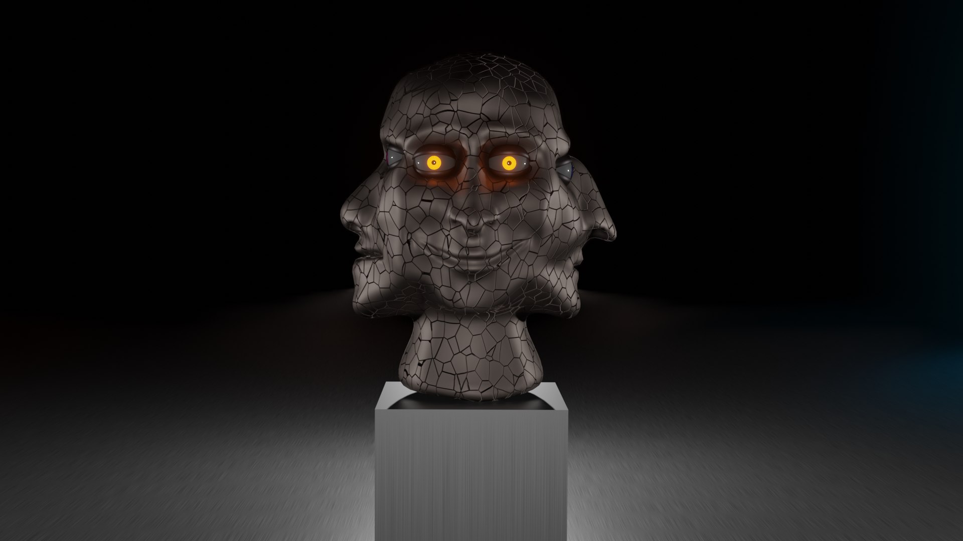 3D model Faces Oracle magic sculpture - TurboSquid 2067312