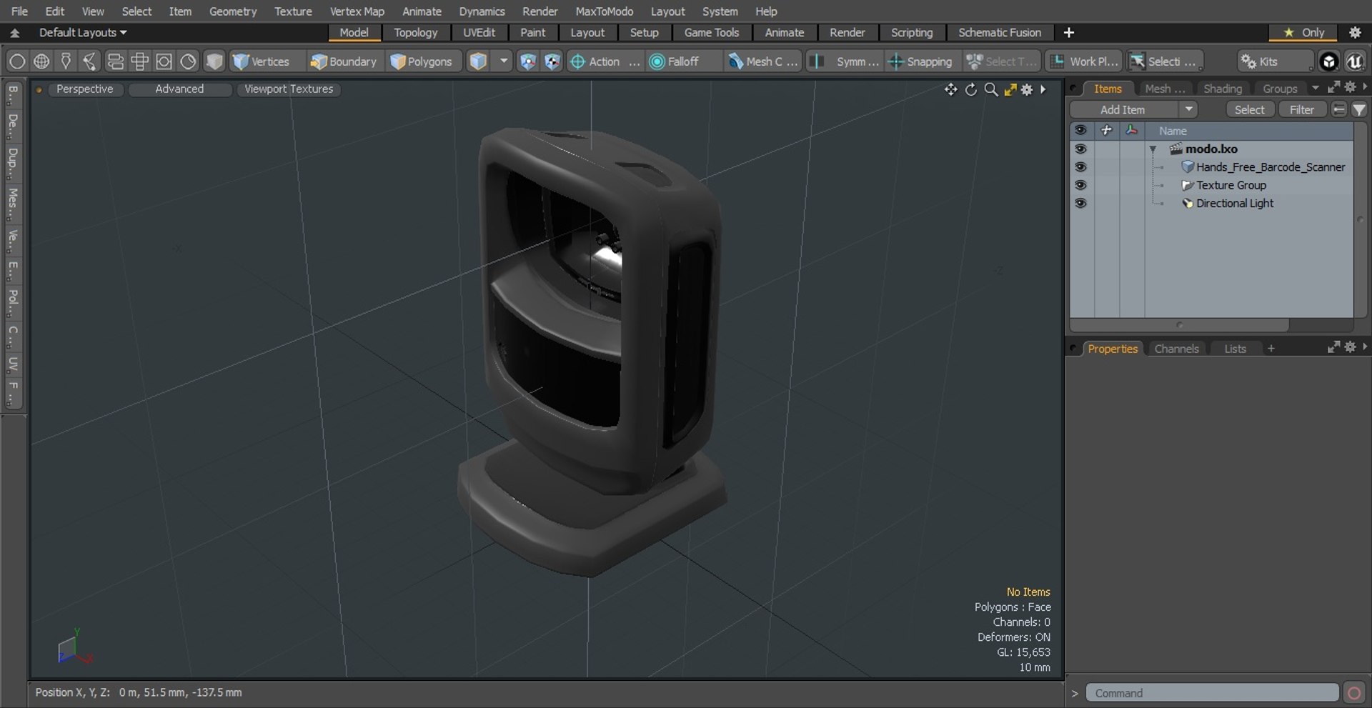 3D Hands Free Barcode Scanner model - TurboSquid 2054864