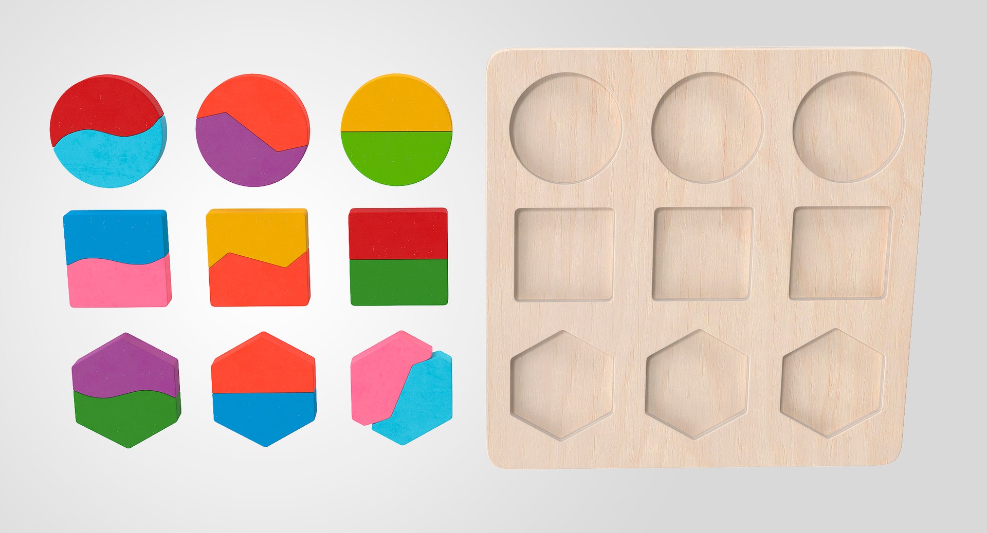 Wood Puzzle V3 3D - TurboSquid 1610833
