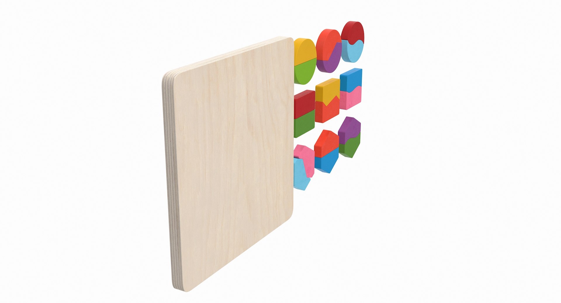 Wood Puzzle V3 3D - TurboSquid 1610833