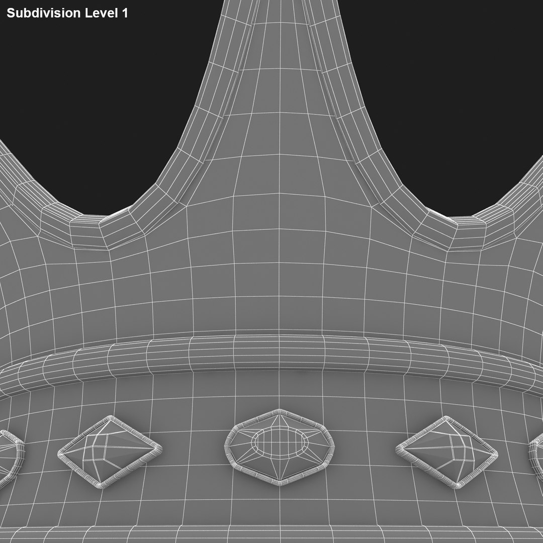 realistic crown 2 3d max