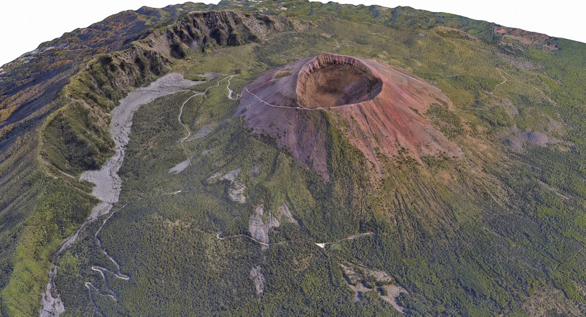 3D Model Mount Vesuvius Volcano - TurboSquid 1373119