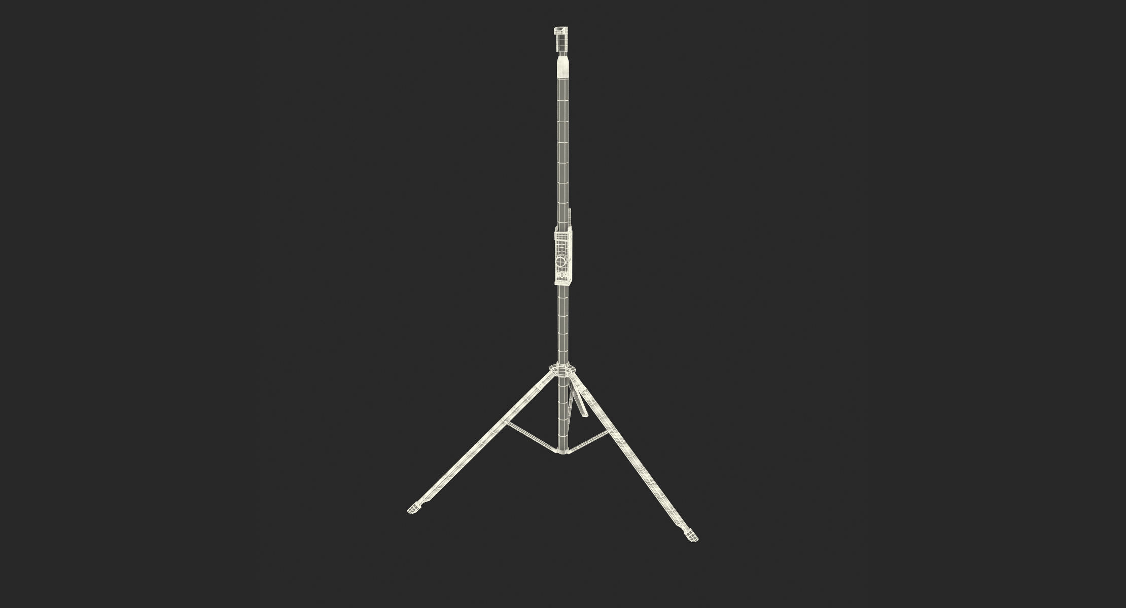 3D adjustable tripod stand white - TurboSquid 1263337