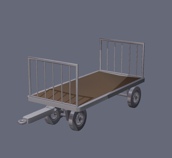 modelo 3d carrito de equipaje - TurboSquid 544111