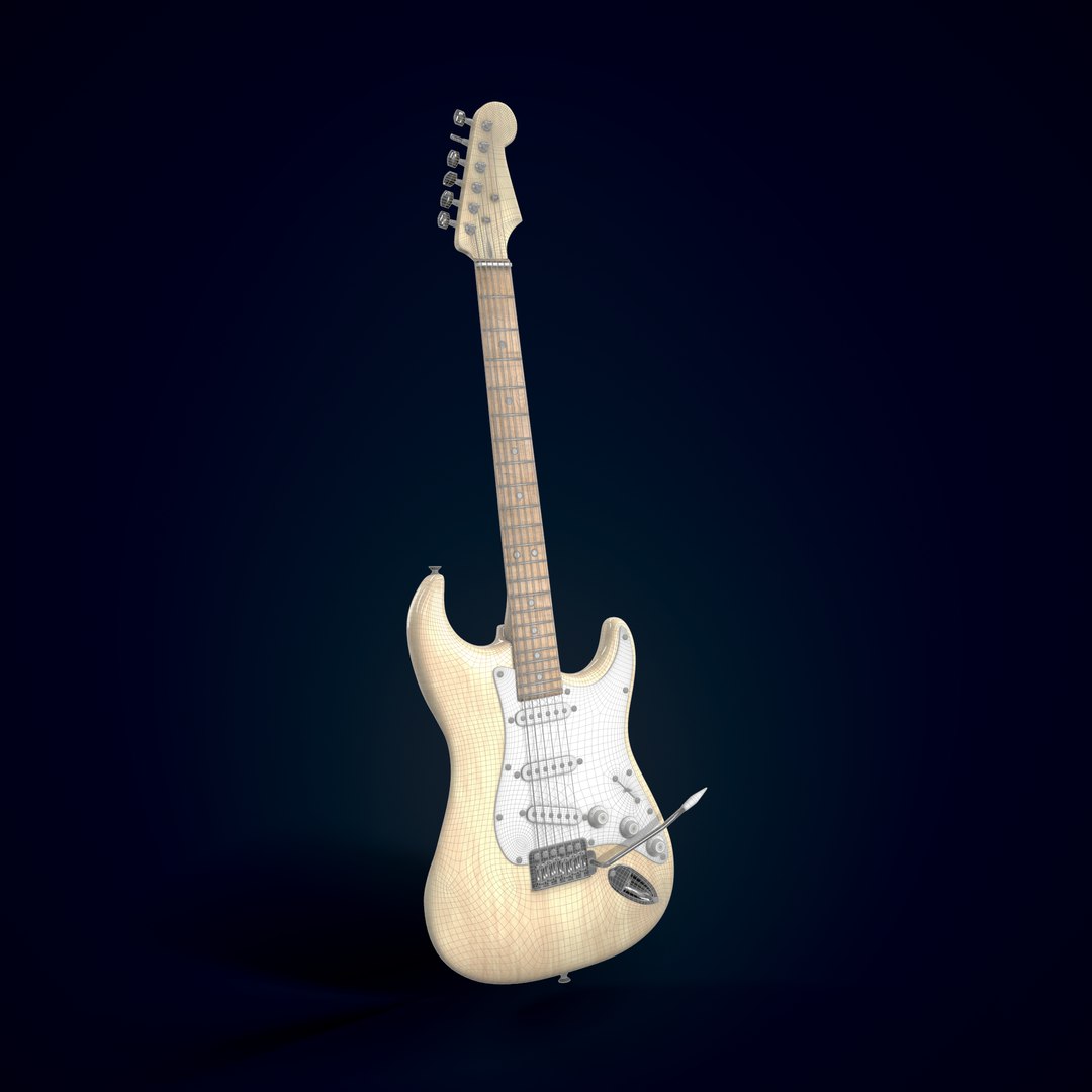 Electric Guitar Homage HEG-310 Model - TurboSquid 1783363