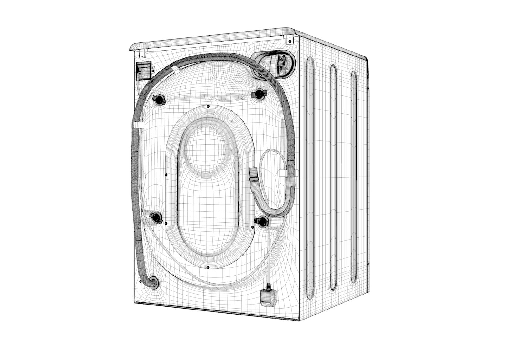 3D indesit washing machine - TurboSquid 1240184