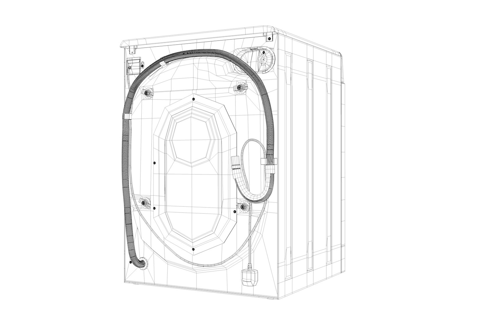3D indesit washing machine - TurboSquid 1240184