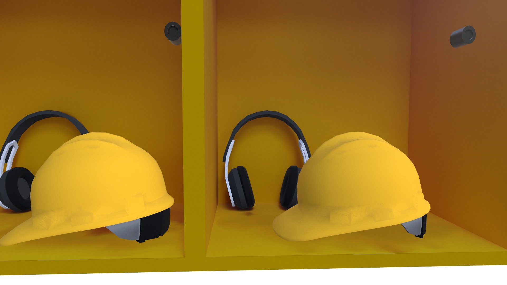 3D Model Helmet And Headphone Rack - TurboSquid 2290334